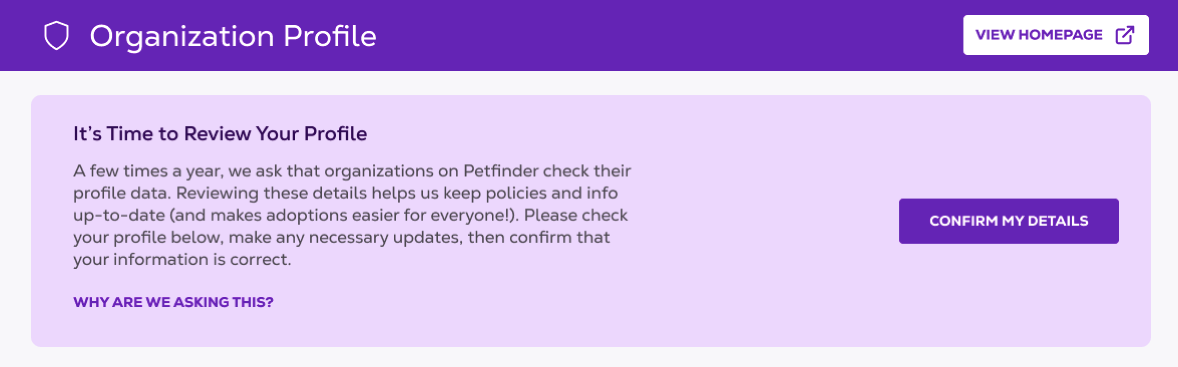 Why am I being asked to review my group's data?
